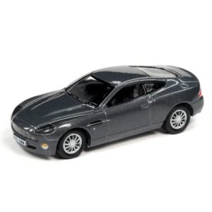 2002 v12 vanquish gray metallic die another day (2002) movie 1/64 diecast model car by johnny lightning jlpc001-jlsp096