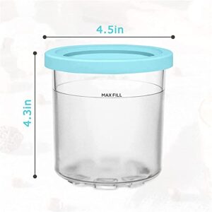 Creami Deluxe Pints, for Ninja Creami Pints with Lids, Ice Cream Pint Cooler Reusable,Leaf-Proof Compatible NC301 NC300 NC299AMZ Series Ice Cream Maker