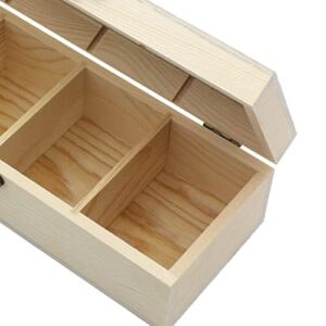 Yajuyi Tea Bags Organizer Tea Bags Holder Tea Storage Box Wood Divided Compartments Tea Chests for Cabinet