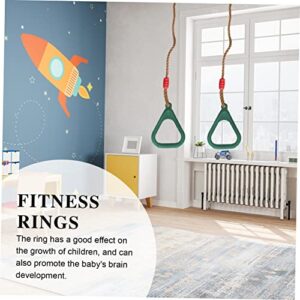 1pair Ring Swing Swing Kids Indoor Swing Baby Swings for Outside Pull up Exercise Ring Kids Rings Bar for Playset Pull Handles Gymnastic Rings Non- Exercise Rings Fitness