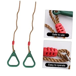 1pair Ring Swing Swing Kids Indoor Swing Baby Swings for Outside Pull up Exercise Ring Kids Rings Bar for Playset Pull Handles Gymnastic Rings Non- Exercise Rings Fitness