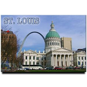 st. louis fridge magnet gateway arch stl travel souvenir missouri