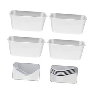 UPKOCH 6pcs Rectangular Toast Box French Toast Aluminum Baking Pans Mini Cake Bread Baking Tray Loaf Baking Homemade Bread Making Mould Baking Mold Non-stick Bakeware Cake Baking Box A01