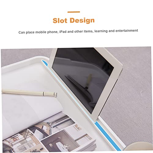 Lap Desks, Folding Laptop Bed Table with Cup Holder & Tablets Slot, Lazy Simple Laptop Tray, Portable Breakfast Tray Table for Student Dormitory Sofa Balcony (19.6x11.6inch)