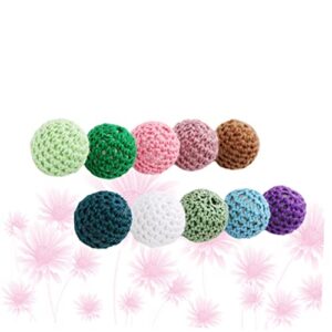 COHEALI 10 Pcs Headpiece Jewelry Colorful Jewelry Hand Jewelry Yarn Plush Ball Jewelry Findings Hanging Felt Hanging Wool Ball Charm Knitting Ball Accessories DIY Yarn Ball Material Pompom