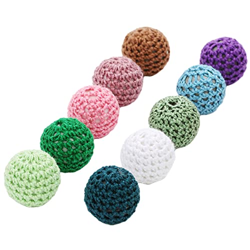 COHEALI 10 Pcs Headpiece Jewelry Colorful Jewelry Hand Jewelry Yarn Plush Ball Jewelry Findings Hanging Felt Hanging Wool Ball Charm Knitting Ball Accessories DIY Yarn Ball Material Pompom