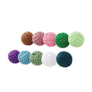 COHEALI 10 Pcs Headpiece Jewelry Colorful Jewelry Hand Jewelry Yarn Plush Ball Jewelry Findings Hanging Felt Hanging Wool Ball Charm Knitting Ball Accessories DIY Yarn Ball Material Pompom