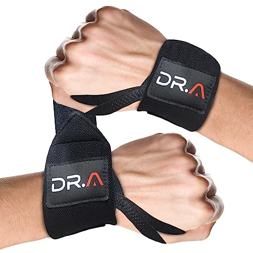 Doctor-Developed Gym Wrist Wraps/Lifting Wrist Straps for Weightlifting, Heavy Duty Gym Straps With Thumb Loops, Wrist Wraps for Working Out & Protection, Weight Lifting Wrist Wraps For Men & Women