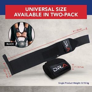 Doctor-Developed Gym Wrist Wraps/Lifting Wrist Straps for Weightlifting, Heavy Duty Gym Straps With Thumb Loops, Wrist Wraps for Working Out & Protection, Weight Lifting Wrist Wraps For Men & Women