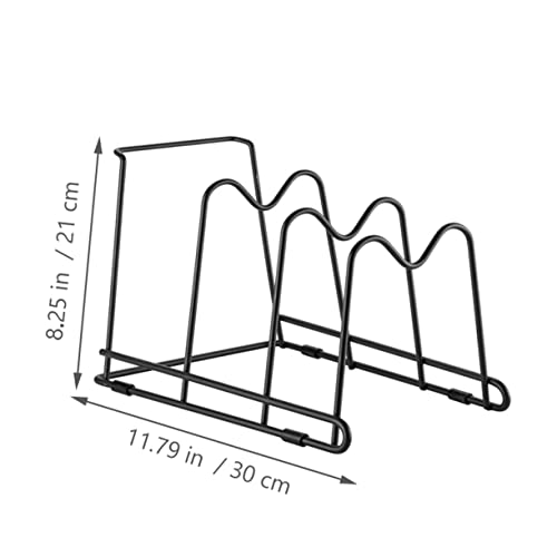 UPKOCH Stainless Steel Pot Rack Plate Holders for Dinner Plates Shelf Brackets Kitchen Utensils Organizer Pan Organizer Pot Holder Storage Pans Stainless Steel Lid Stand Pot Lid Stand