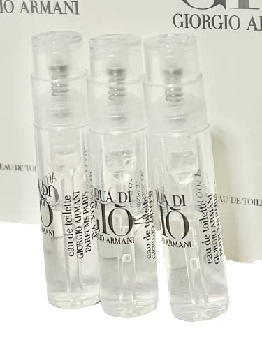 GIORGIO ARMANI Acqua Di Gio MEN EDT Sample Spray Perfume 1.2ml /.04 oz - 3 PCS set