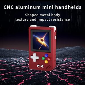 RG Nano Retro Handheld Game Console,RG Nano Portable Game Mini Aluminum Alloy with 1.54 Inch IPS Screen,rg Nano with 64G TF Card Pre-Installed 5405 Games Supports Clock Hi-fi Speaker