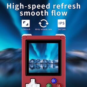 RG Nano Retro Handheld Game Console,RG Nano Portable Game Mini Aluminum Alloy with 1.54 Inch IPS Screen,rg Nano with 64G TF Card Pre-Installed 5405 Games Supports Clock Hi-fi Speaker