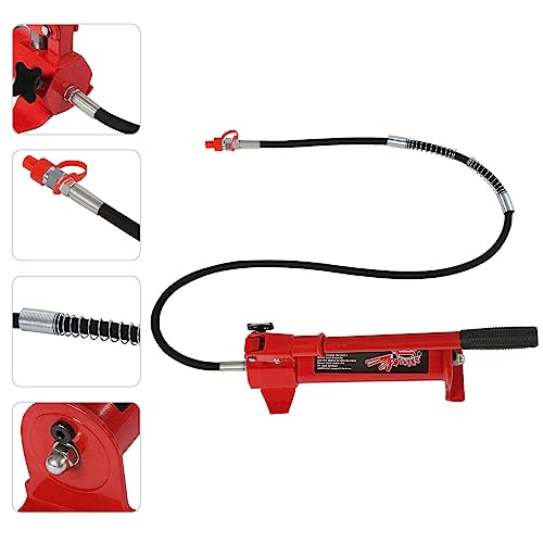 TQSHOoP 4 Ton Porta Power Kit, Hand Porta Power Hydraulic Jack, Portable Hydraulic Detach Car Jack, Automotive Repair Porta Power Pump Ram Jack Tool