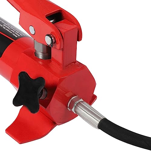 TQSHOoP 4 Ton Porta Power Kit, Hand Porta Power Hydraulic Jack, Portable Hydraulic Detach Car Jack, Automotive Repair Porta Power Pump Ram Jack Tool