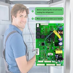 WR55X11098 Refrigerator Electronic Control Board, Compatible with ge PGCS1RKZJSS, PSQS6YGZBESS, PFSS5RKZASS, PFCF1RKZABB,PGS25KSEAFSS, PFSF5RKZCBB,ETC. Replace WR55X11076, WR55X11077, WR55X11097