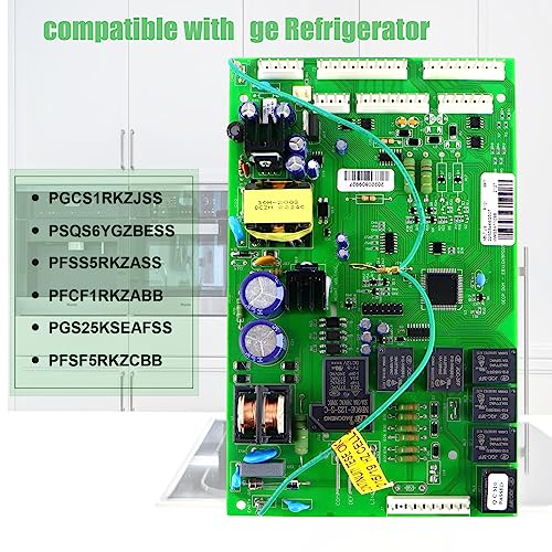 WR55X11098 Refrigerator Electronic Control Board, Compatible with ge PGCS1RKZJSS, PSQS6YGZBESS, PFSS5RKZASS, PFCF1RKZABB,PGS25KSEAFSS, PFSF5RKZCBB,ETC. Replace WR55X11076, WR55X11077, WR55X11097