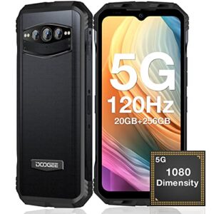 doogee v30t 2023 5g rugged smartphone,20gb+256gb smartphone,66w/10800mah battery cellphone,120hz 6.58"108mp camera rugged phone unlocked, dual speakers, night vision, ip68 waterproof,nfc/otg,t-mobile