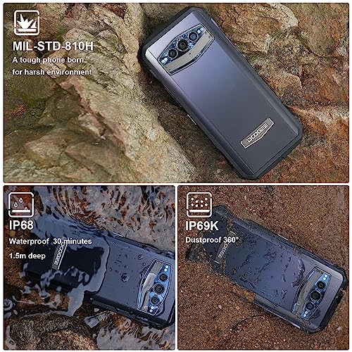 DOOGEE V30T 2023 5G Rugged Smartphone,20GB+256GB Smartphone,66W/10800mAh Battery Cellphone,120Hz 6.58"108MP Camera Rugged Phone Unlocked, Dual Speakers, Night Vision, IP68 Waterproof,NFC/OTG,T-Mobile