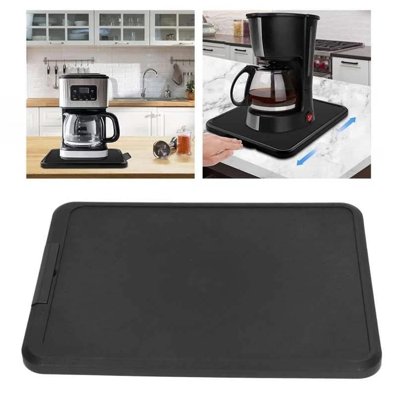 Kitchen Appliance Slider Tray, Sliding Tray for Coffee Maker, Compatible with Coffee Maker, Kitchen Aid Mixer, Blenders, Air Fryer, Juicer Parts Accessories Sliders for Coutertop with Rolling Wheels