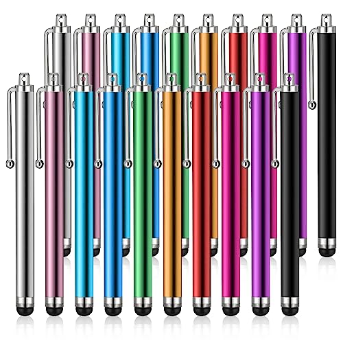 Joachitec Stylus Pens for Touch Screens, Stylus Pen 20 Pack of Universal Touch Screen Pens Compatible with iPad iPhone Tablets Samsung Galaxy High Precision Capacitive Stylus