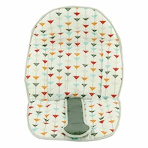 replacement part for fisher-price on the go baby swing - gkh41 ~ replacement cushioned seat pad ~ blue, orange, white and gray pattern