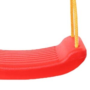 Kids Swing Seat Swing Seat Anti Skid Buckle Adjustable Tear Resistant Rope Children Seat Swing for Park Outdoor (Red)