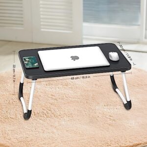 Laptop Lap Desk, Foldable Laptop Table Tray, Laptop Bed Desk Laptop Stand for Bed Lap Tray Portable Standing Desk for Bed Couch Floor - Medium