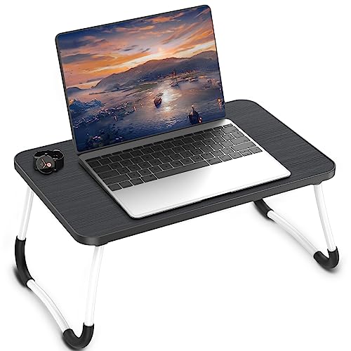 Laptop Lap Desk, Foldable Laptop Table Tray, Laptop Bed Desk Laptop Stand for Bed Lap Tray Portable Standing Desk for Bed Couch Floor - Medium