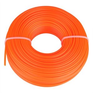 heepdd grass cutter accessories, 2.4mm round string petrol grass trimmer grass trimmer line nylon cord wire grass cutter accessories tools (50m/164ft)