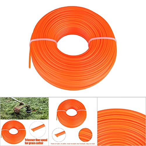 HEEPDD Grass Cutter Accessories, 2.4mm Round String Petrol Grass Trimmer Grass Trimmer Line Nylon Cord Wire Grass Cutter Accessories Tools (50m/164ft)