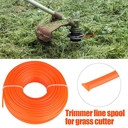 HEEPDD Grass Cutter Accessories, 2.4mm Round String Petrol Grass Trimmer Grass Trimmer Line Nylon Cord Wire Grass Cutter Accessories Tools (50m/164ft)