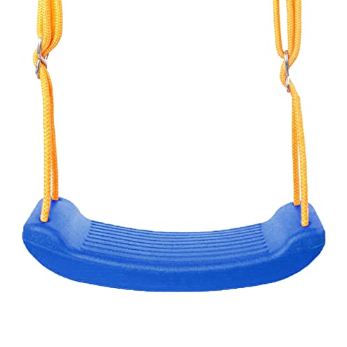 Swing Seat Anti Skid Buckle Kids Swing Seat Adjustable Tear Resistant Rope Children Seat Swing for Park Outdoor (Blue)