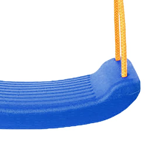 Swing Seat Anti Skid Buckle Kids Swing Seat Adjustable Tear Resistant Rope Children Seat Swing for Park Outdoor (Blue)