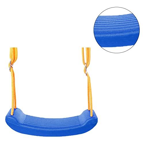 Swing Seat Anti Skid Buckle Kids Swing Seat Adjustable Tear Resistant Rope Children Seat Swing for Park Outdoor (Blue)