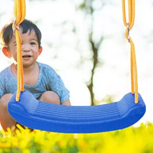 Swing Seat Anti Skid Buckle Kids Swing Seat Adjustable Tear Resistant Rope Children Seat Swing for Park Outdoor (Blue)