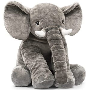 Homily Stuffed Elephant Plush Animal Toy 24 INCH