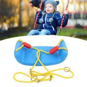 EVTSCAN Plastic Swing Seat with Rope - Red Swings Kids Tree Swings Set for Backyard Playground Indoor Outdoor