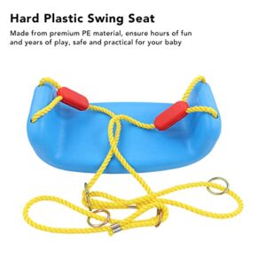 EVTSCAN Plastic Swing Seat with Rope - Red Swings Kids Tree Swings Set for Backyard Playground Indoor Outdoor