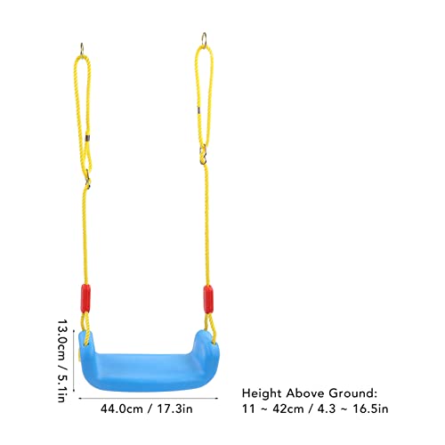 EVTSCAN Plastic Swing Seat with Rope - Red Swings Kids Tree Swings Set for Backyard Playground Indoor Outdoor