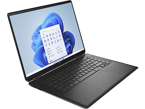 HP Spectre 16-f2013dx Home & Business 2-in-1 Laptop (Intel i7-13700H 14-Core, 16GB RAM, 2TB PCIe SSD, Intel Iris Xe, 16.0" 60Hz Touch Win 11 Pro) with MS 365 Personal, Dockztorm Hub