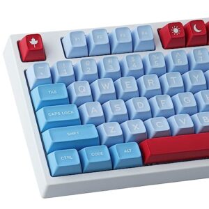 tsungup keycaps - doubleshot keycaps, 173 keys abs keycaps sa profile dye sublimation falan custom keycaps full set for cherry mx switches mechanical keyboards with 2.25u,2.75u,3u, 6.25u,7u spacebar