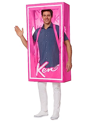 Spirit Halloween Barbie Adult Ken Box Costume - One Size Fits Most | Officially Licensed | Mattel | Barbie Movie | 3D Costume