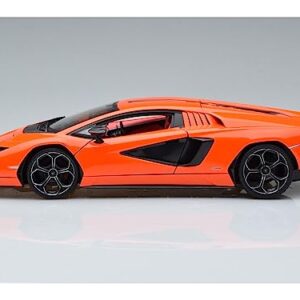 Lambo Countach LPI 800-4 Orange with Red Interior Special Edition 1/18 Diecast Model Car 31459OR