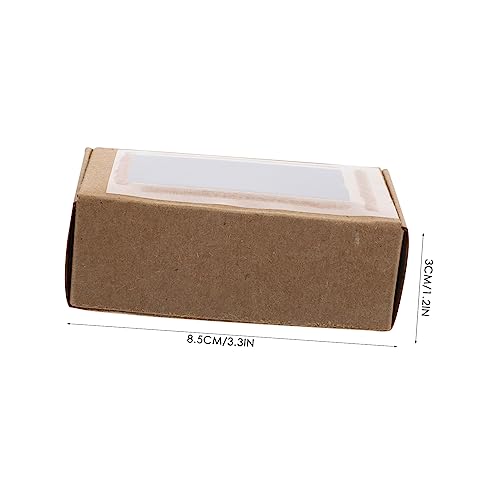 STOBOK 50pcs Packaging Boxes Mini Boxes for Favors Cupcakes Containers Mini Cake Containers Paper Storage Box Compact Paper Box Soap Boxes for Homemade Soap Packing Box Carton Cake Box