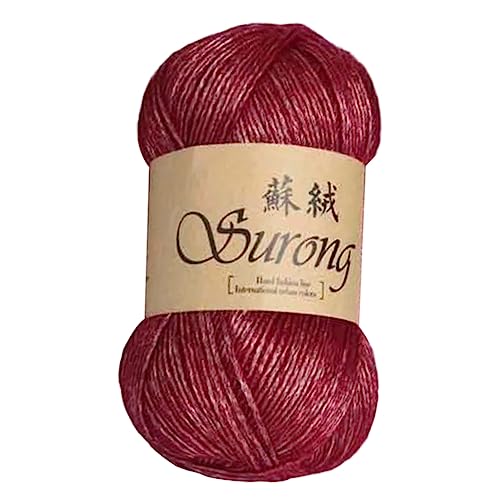 2 Set 1 Roll 100g Crochet Yarn Strong Warmth Multiple Colour Hand Knitting Thick Wool Thread Cotton Yarn for Gift Yarn Balls