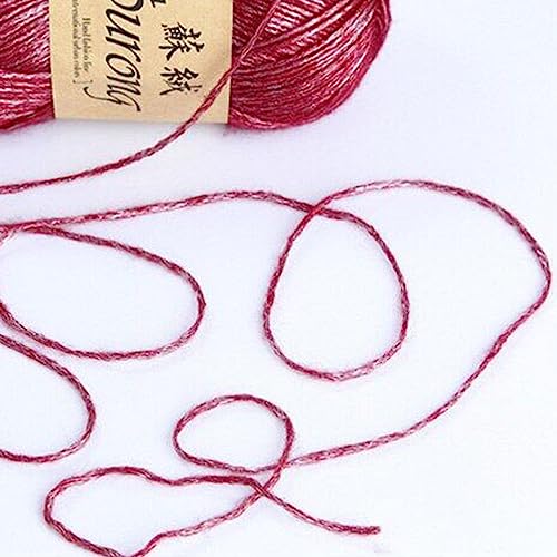 2 Set 1 Roll 100g Crochet Yarn Strong Warmth Multiple Colour Hand Knitting Thick Wool Thread Cotton Yarn for Gift Yarn Balls