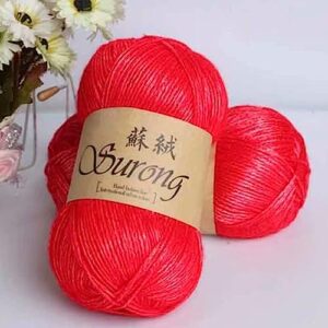 2 Set 1 Roll 100g Crochet Yarn Strong Warmth Multiple Colour Hand Knitting Thick Wool Thread Cotton Yarn for Gift Yarn Balls