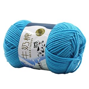 2 Set 1 Roll 5-Strand Wool Yarn Soft Warm DIY Beginner Needlework Hand Knitting Crochet Yarn Ball for Sewing Shop Hand Knitted Wool