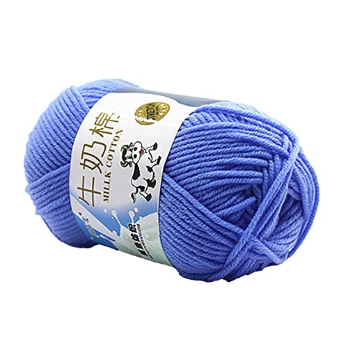 2 Set 1 Roll 5-Strand Wool Yarn Soft Warm DIY Beginner Needlework Hand Knitting Crochet Yarn Ball for Sewing Shop Hand Knitted Wool